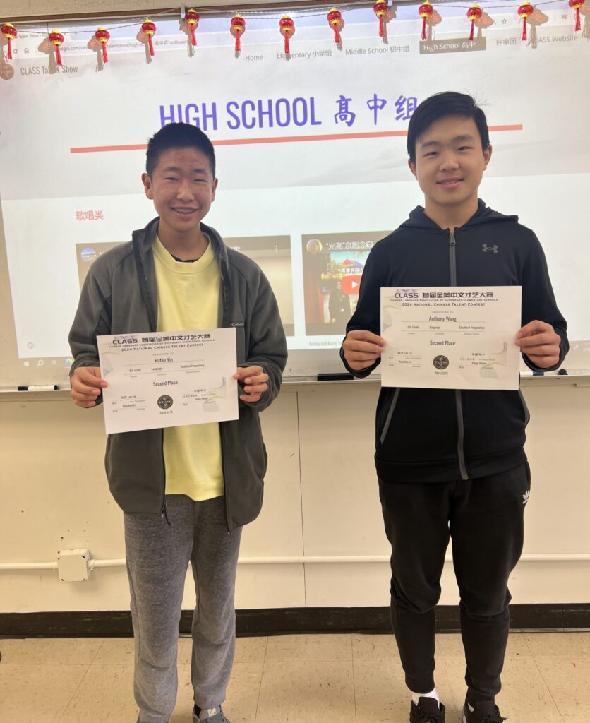 Stratford Mandarin Language Students Win Multiple National Competitions ...